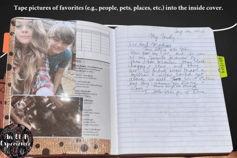 How to Set Up a Writer's Notebook for the School Year Effectively - An ...