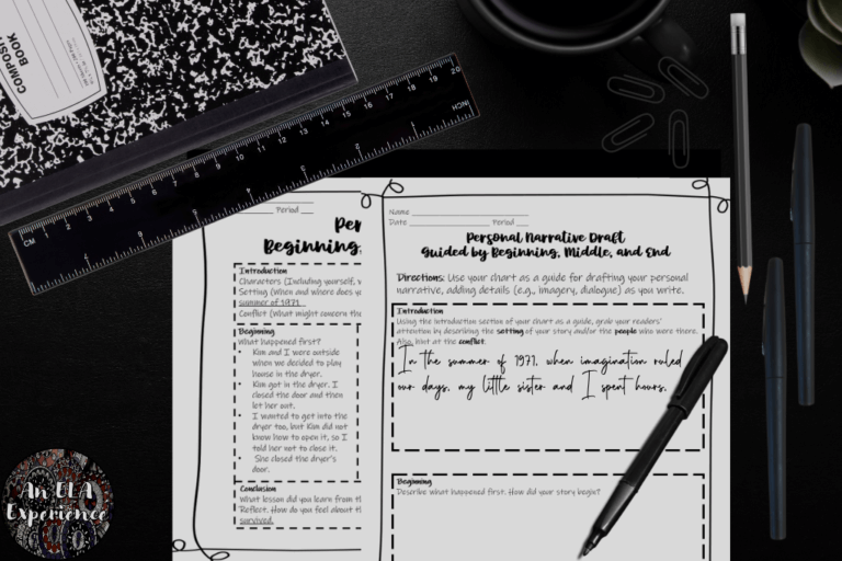 Teach Students How to Write Personal Narratives with Graphic Organizers ...