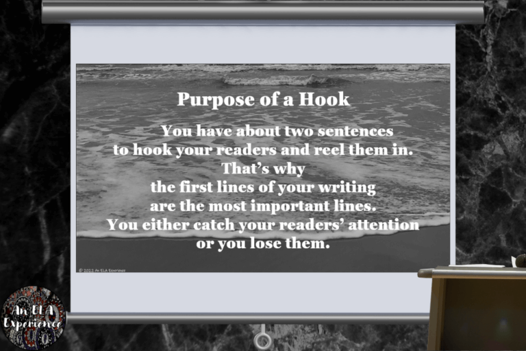 Writing a Hook to Reel in Your Readers Immediately - An ELA Experience