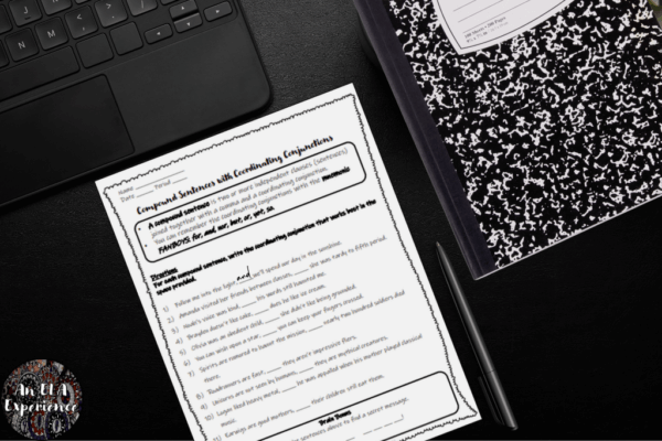 Excellent Compound Sentence Activities that Get Results - An ELA Experience