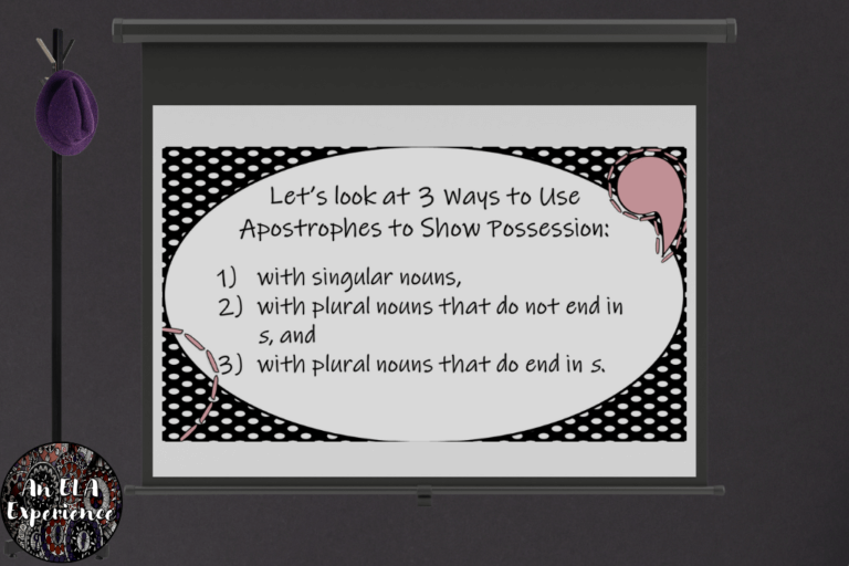 Colorful Lessons on Apostrophes for Middle School Students - An ELA ...